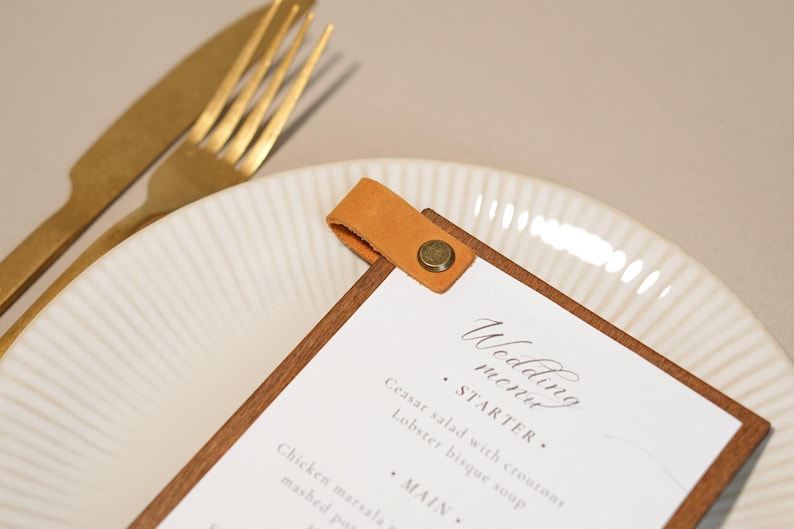 Wedding Menu Clipboard, Customized Restaurant Menu Folder, Cafe Bar ...