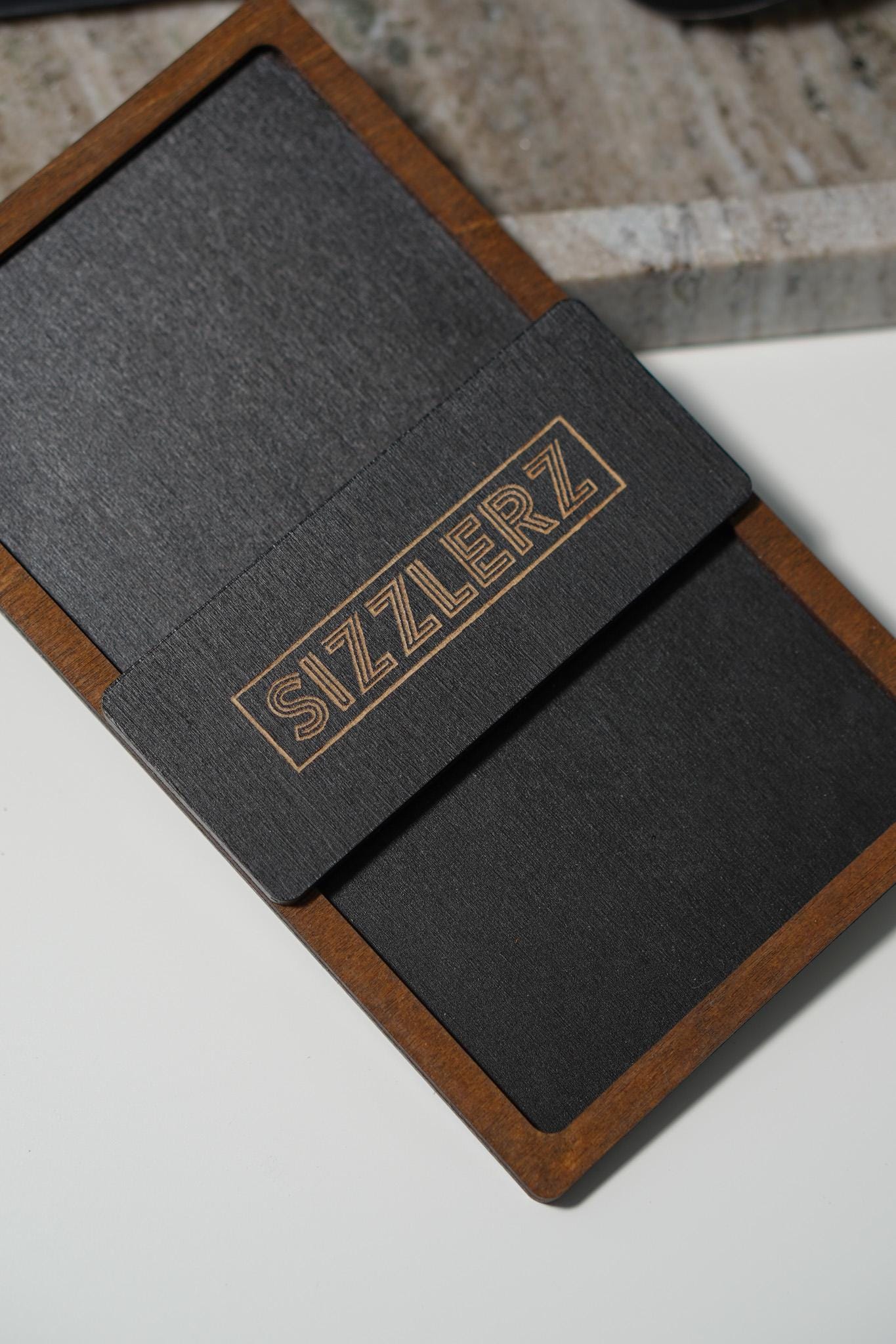 Wooden Check Presenter, Pizzeria Receipt Holder, Server Checkbook With ...