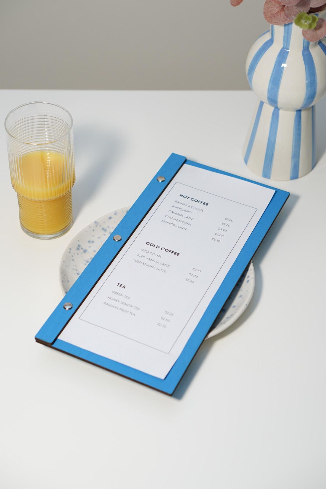 Wine List Menu Holder With Logo, Drink Menu Board, Menu Clipboard ...
