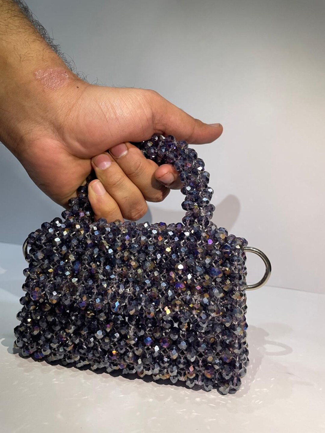 Luxury Crystal Bead Bag, Crystal Bag, Elegant Evening Bag, Gift for Her ...