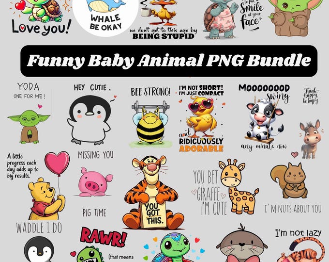 Baby Animals Clipart - Free Commercial Use Cute Clip Art Featuring ...