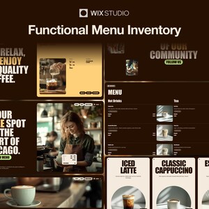 Wix Website Template | Coffee Shop Online Store + Images (no-code) - Etsy