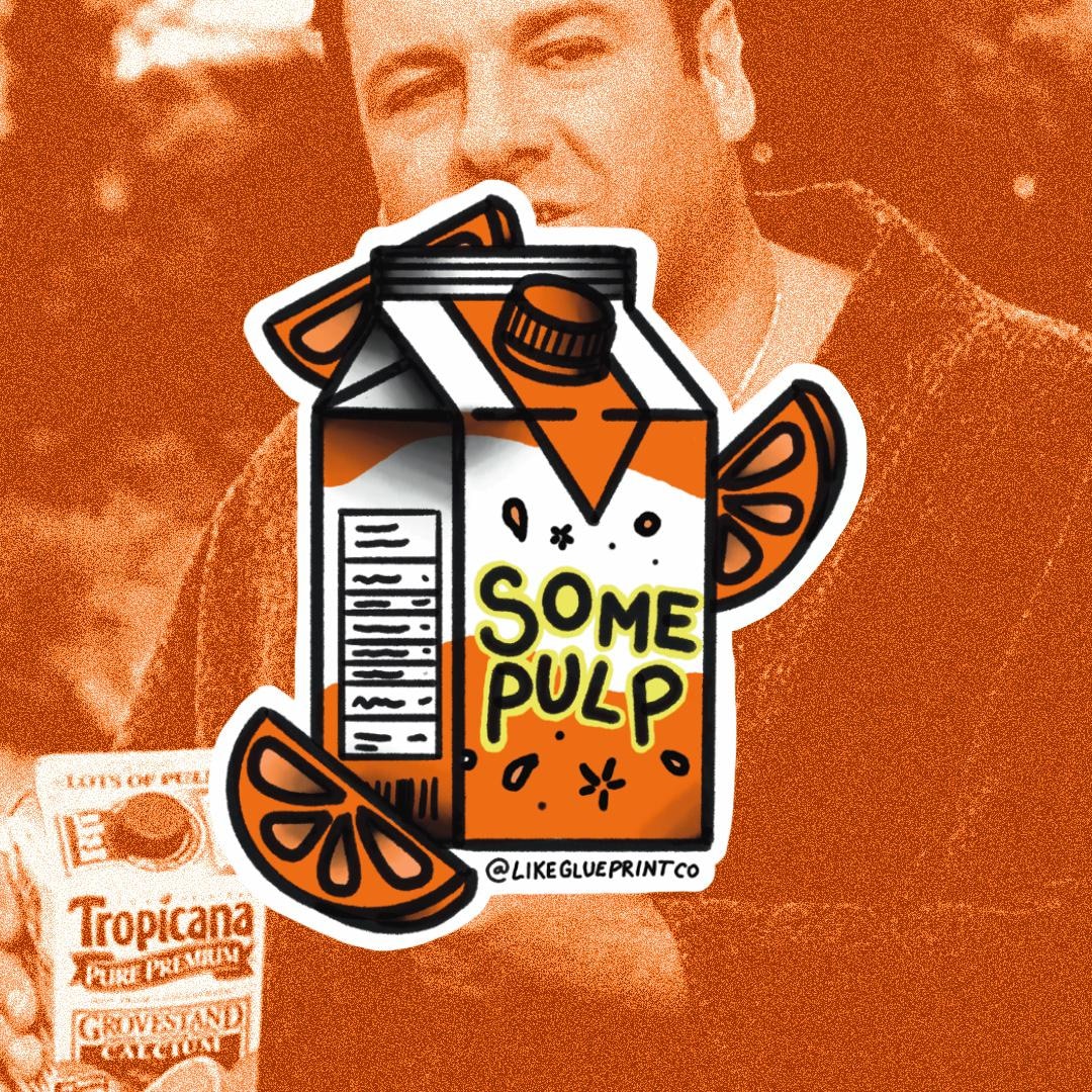 Sopranos Some Pulp Sticker Tony Soprano - Etsy