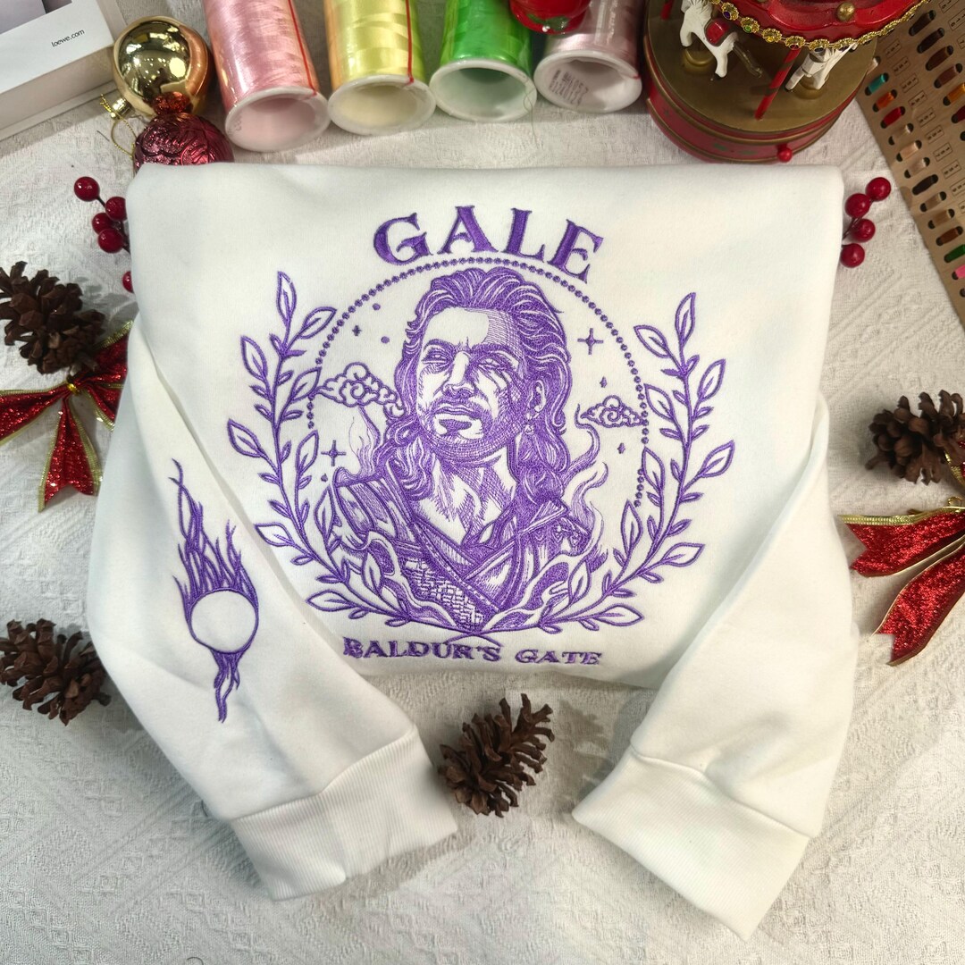 Gale Dekarios BG3 Embroidered Hoodie and Sweatshirt, Gale Baldur's Gate ...