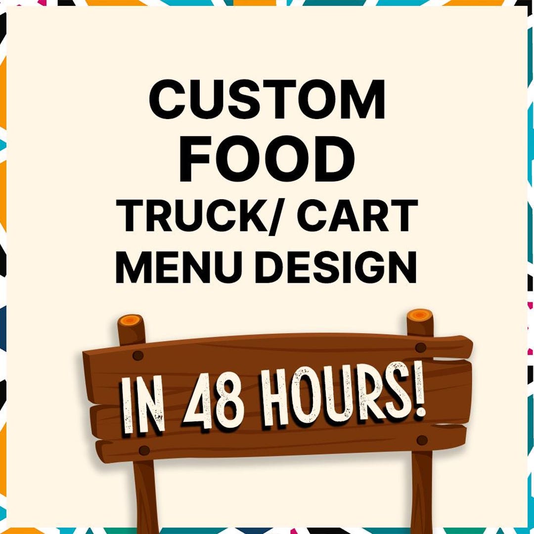 I Will Design a Custom Food Truck Print Menu or Food Cart Menu Board ...