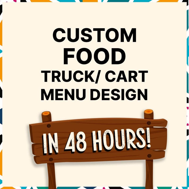 Custom Food Truck Menus - Etsy