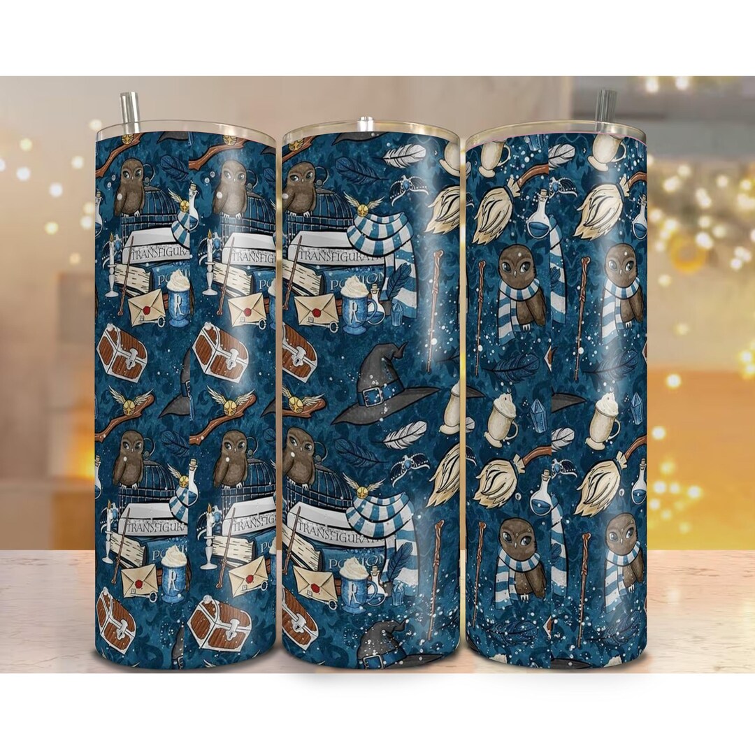 Magical Wizard Tumbler Wrap – Enchanted Fantasy Design 20oz Sublimation ...