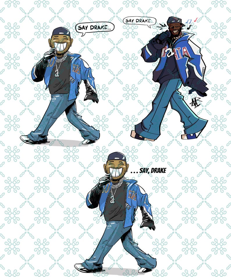 Say Drake PNG Instant Download for T-shirt or Sweatshirt, Kendrick ...