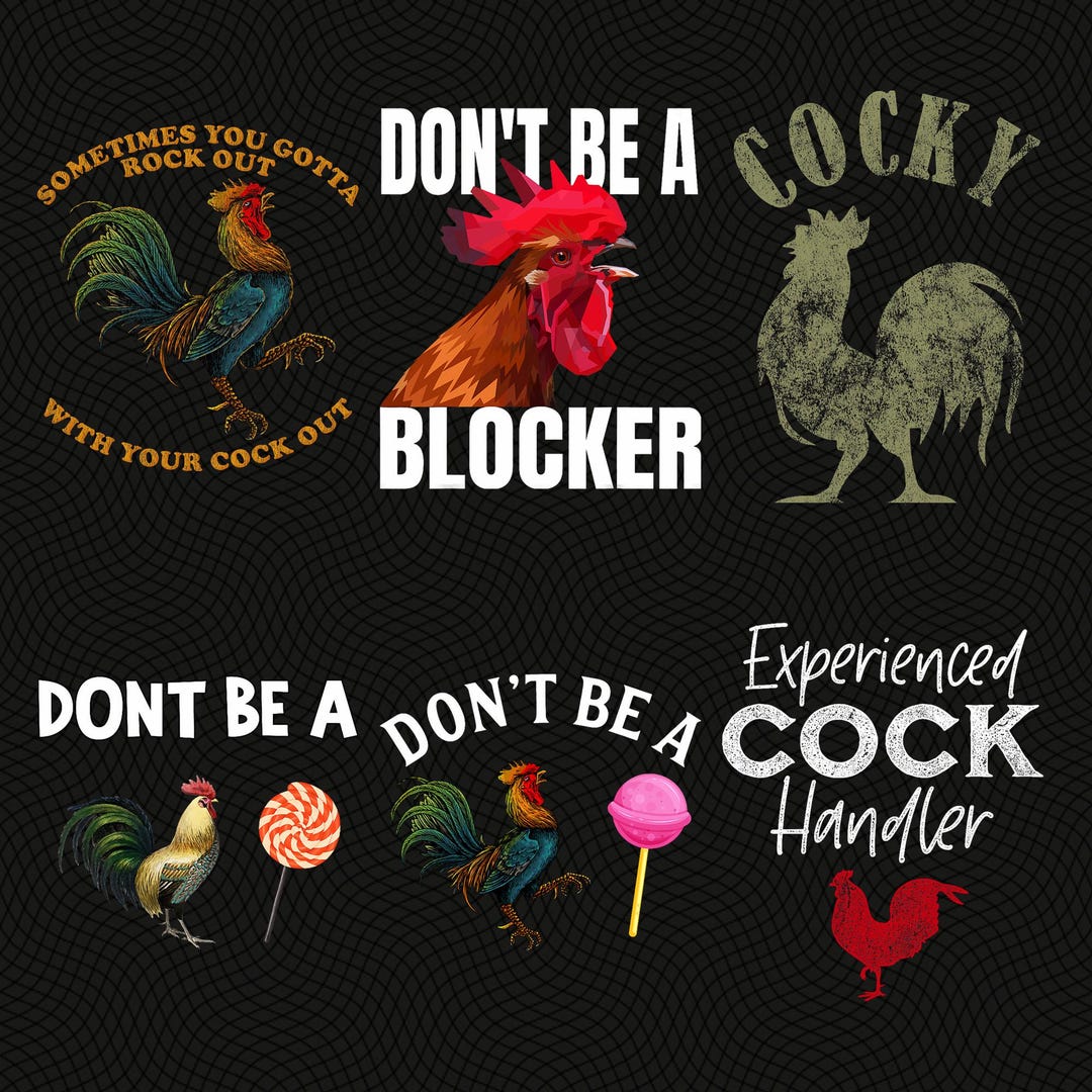 Don't Get Cocky PNG Digital Design, Rooster Png, Farm Life Png, Farming ...