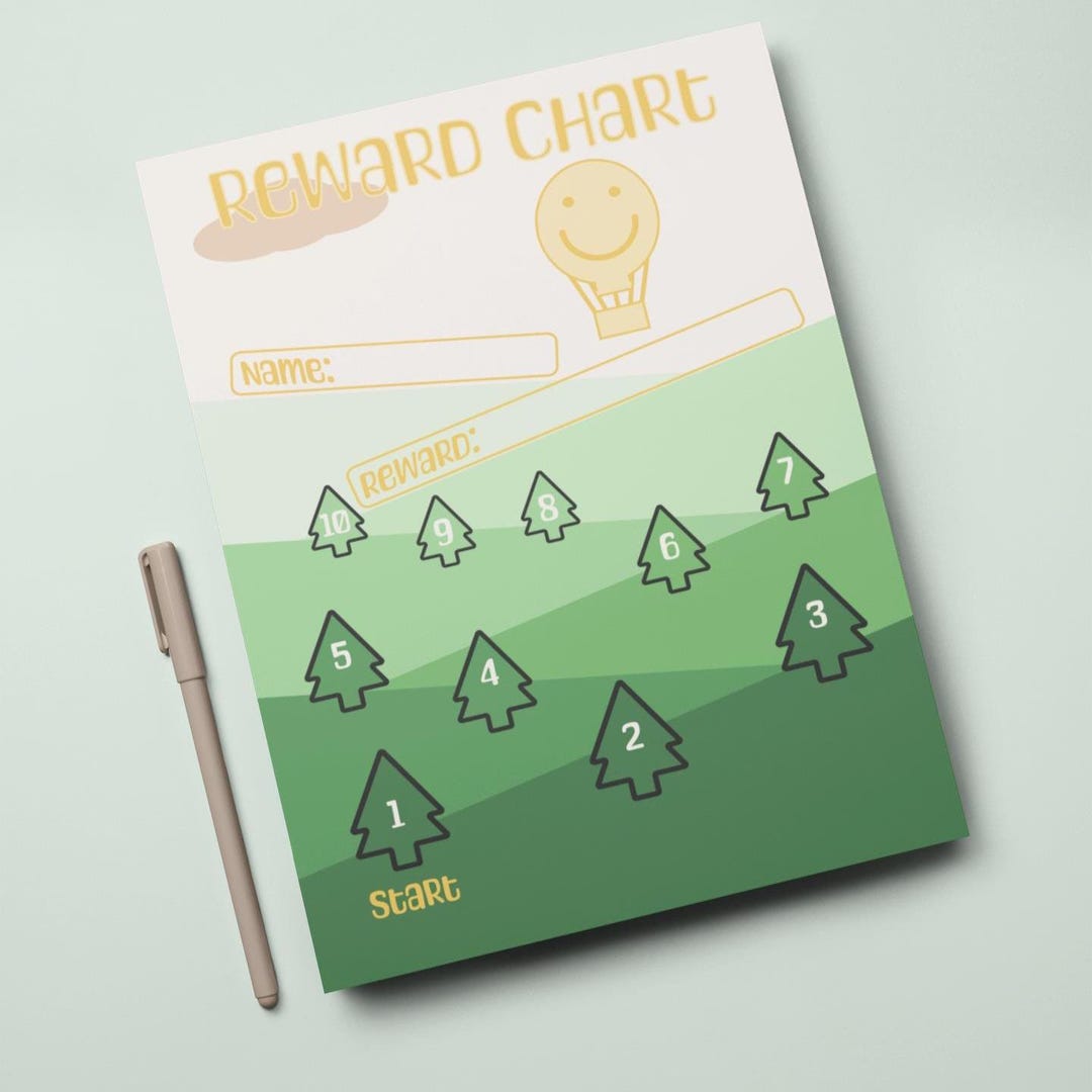 Adventure Reward Chart, Potty Training, Instant Download - Etsy