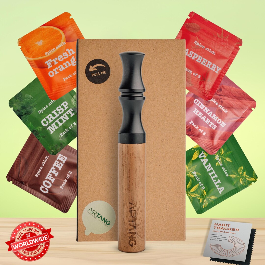 Nicotine-free Inhaler: Plant-based Aromatherapy Fidget - Dark Brown - Etsy