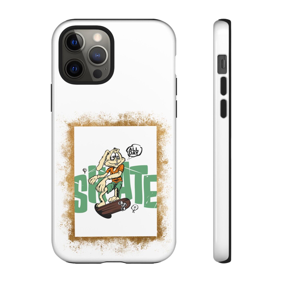 Skateboard Phone Case - Fun Cartoon Design, Durable Tough Cases for ...