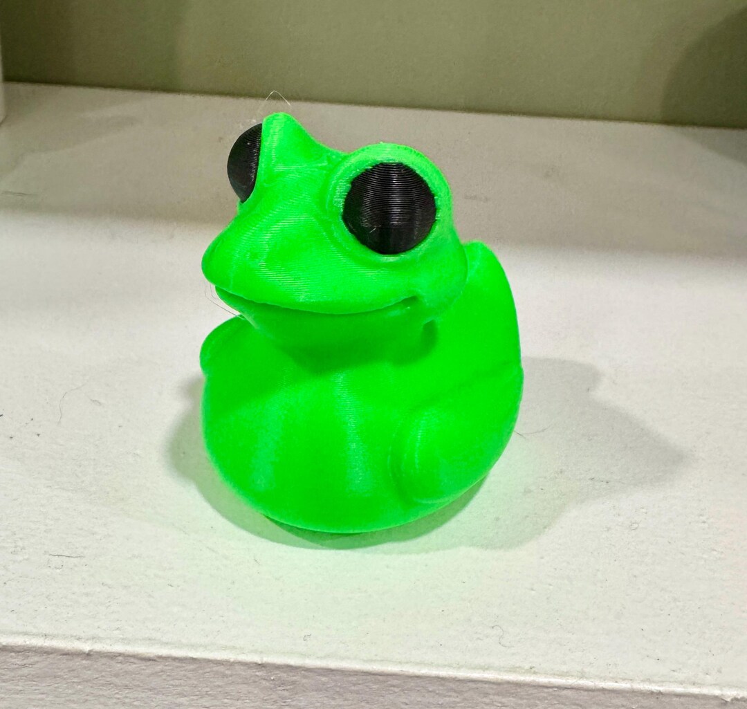 Green Tree Frog Duck Figure Toy - Etsy