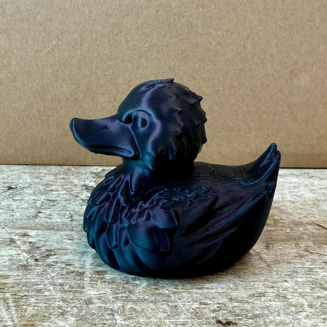 Black Raven Bird Duck Figure Toy - Etsy