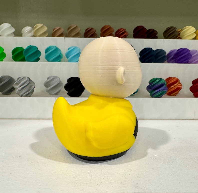Bald Charlie Cartoon Boy Duck Figure Toy - Etsy