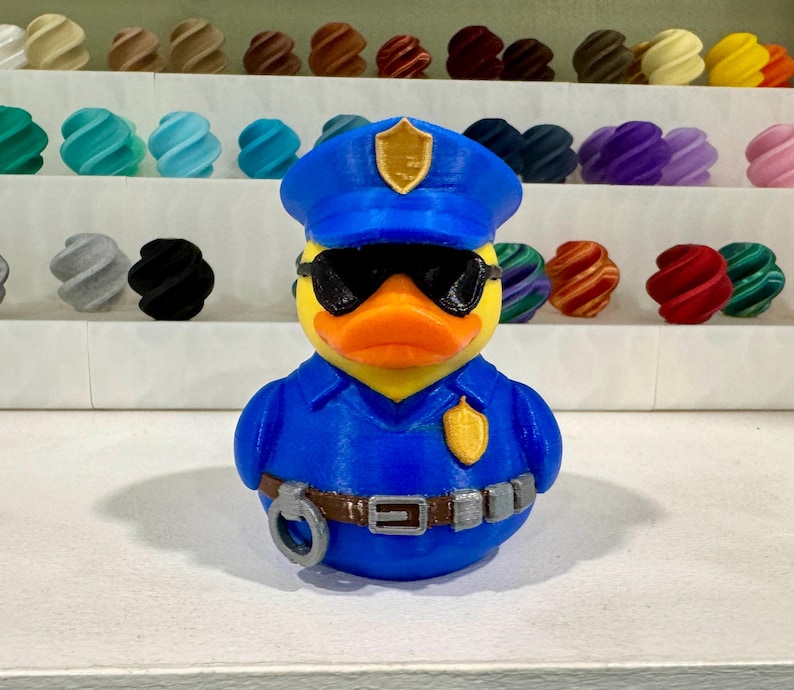Police Officer Cop Duck Figure Toy - Etsy