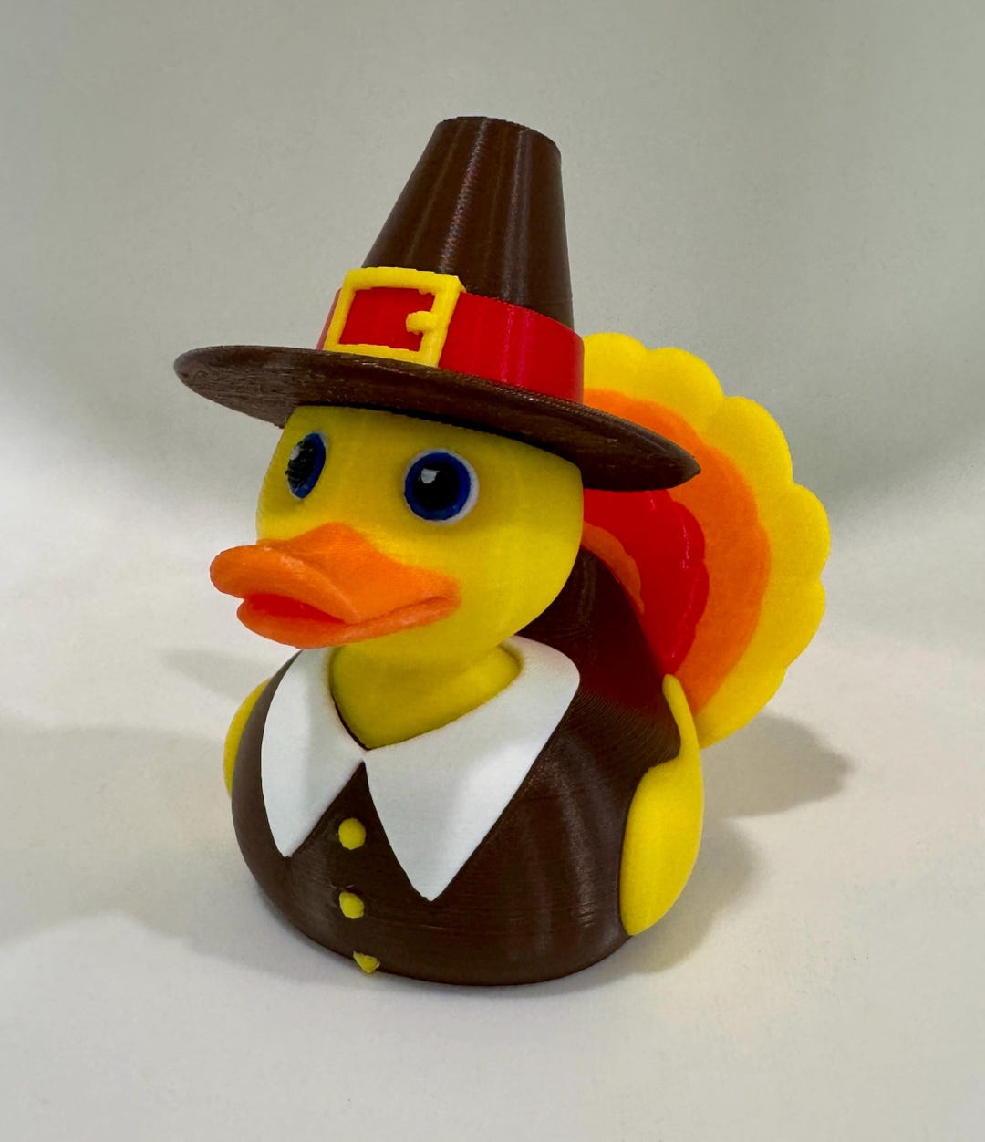 Pilgrim Thanksgiving Turkey Duck Figure Toy - Etsy