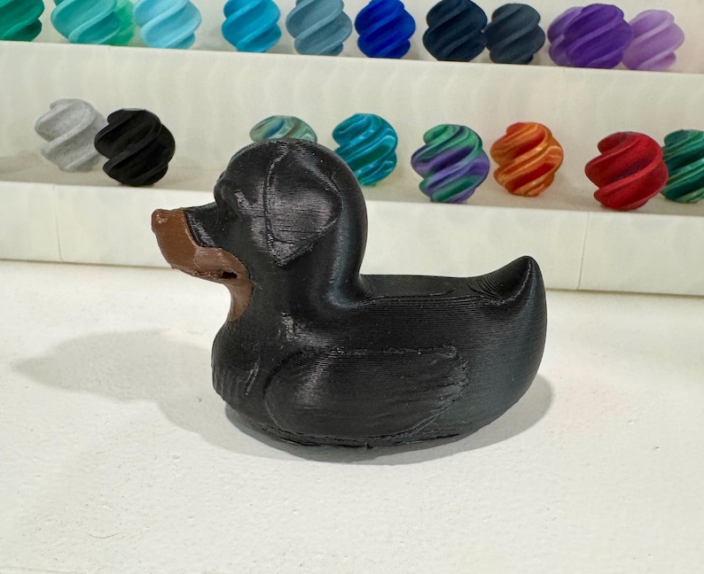 Rottweiler Rottie Dog Duck Figure Toy - Etsy