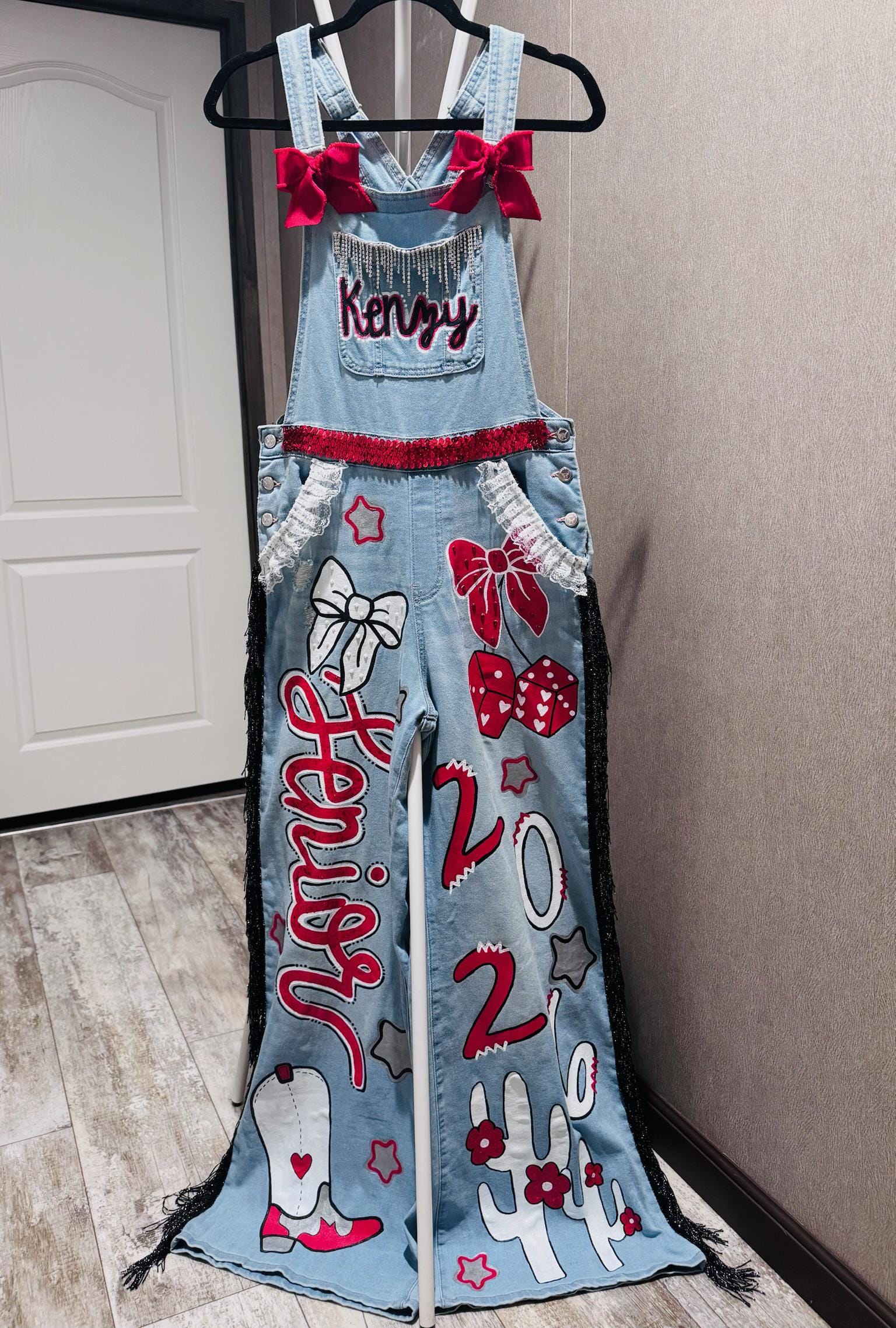 Custom Painted Denim Jeans: Personalized School Spirit, Graduation - Etsy
