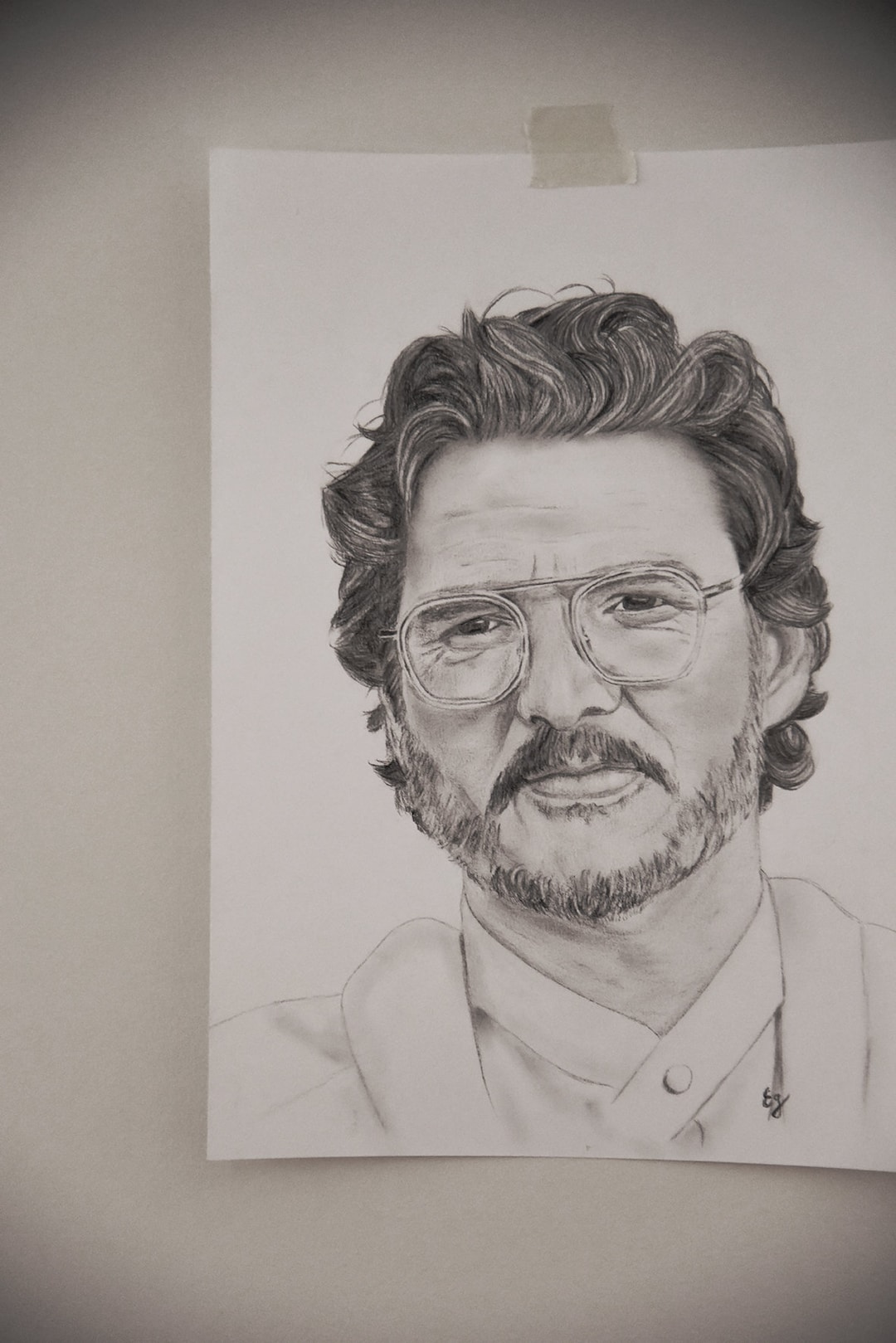 Pedro Pascal Original Drawing (1) - Etsy