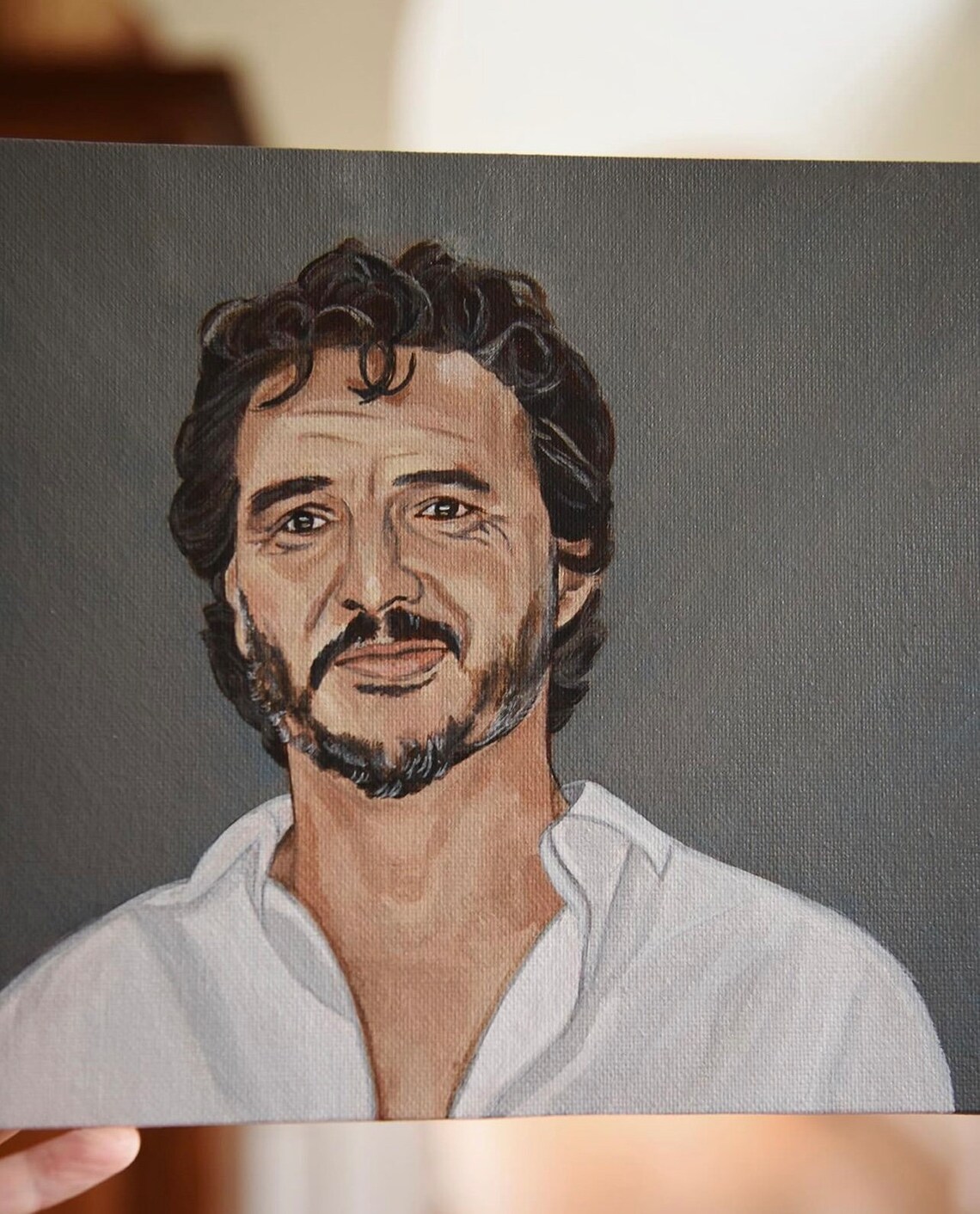 Pedro Pascal Original Painting - Etsy
