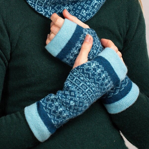 Fair Isle Mittens - Etsy