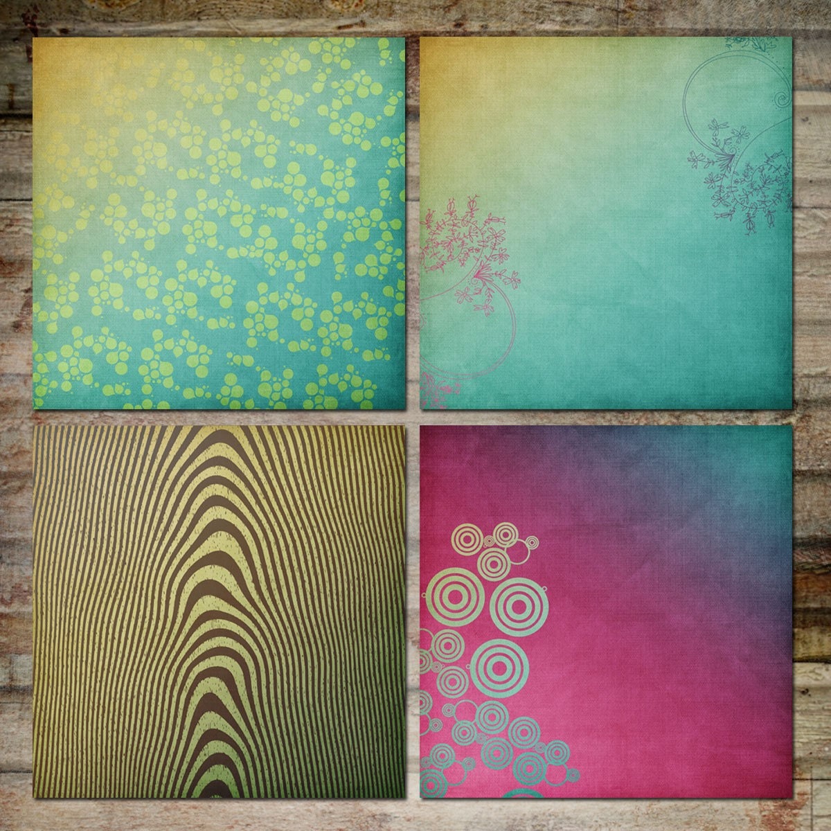 Funkdafied Digital Scrapbook Paper Pack 12x12300 Dpi - Etsy