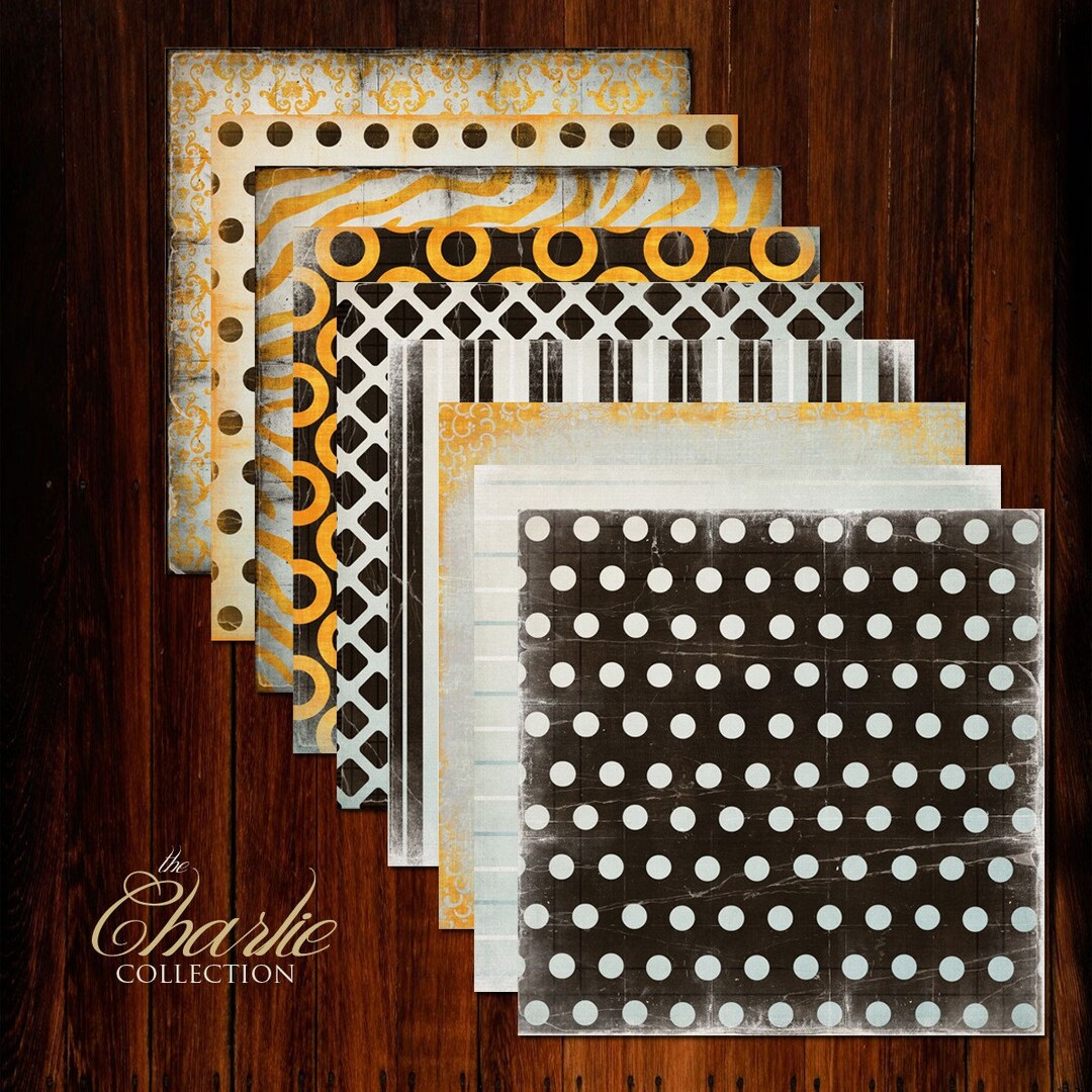 Charlie Digital Scrapbook Paper Pack 12x12300 Dpi 9 - Etsy