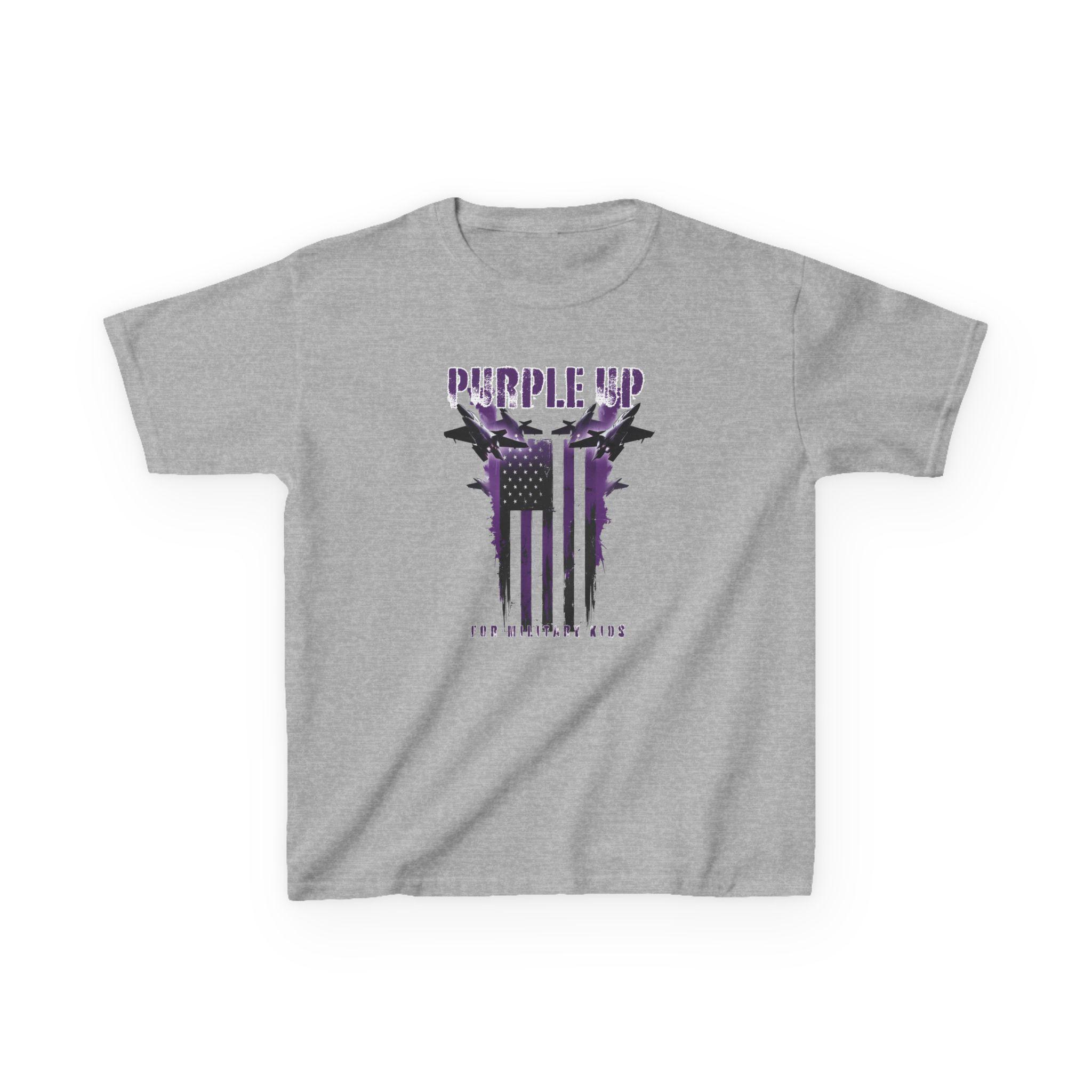 Purple up Military Kids, American Flag Gift, Military Family Matching ...