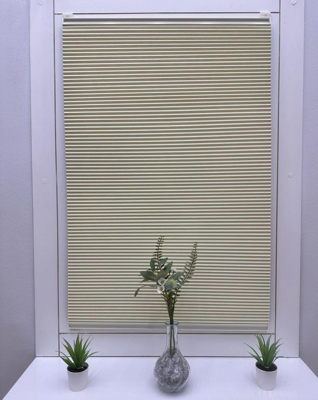 Pleated Bilnd-custom Pleated Blind for PVC Windows - Beige/cream Plisse ...