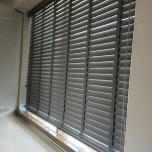 Wood Grain Grey Venetian Blind, Custom Size Window Shade" - Etsy