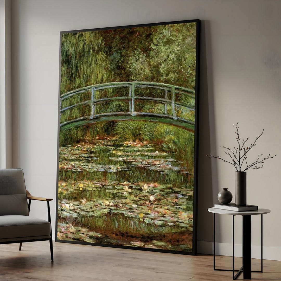 Claude Monet ,bridge Over a Pond of Water Lilies Water Lily Pond Art ...