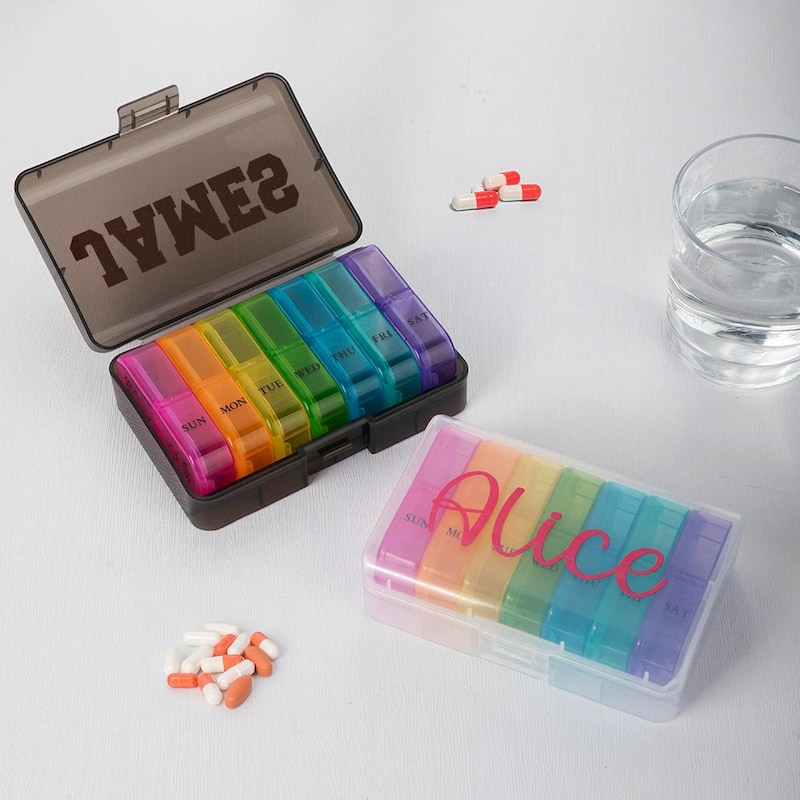 7 Day Cute Pill Organizer - Etsy