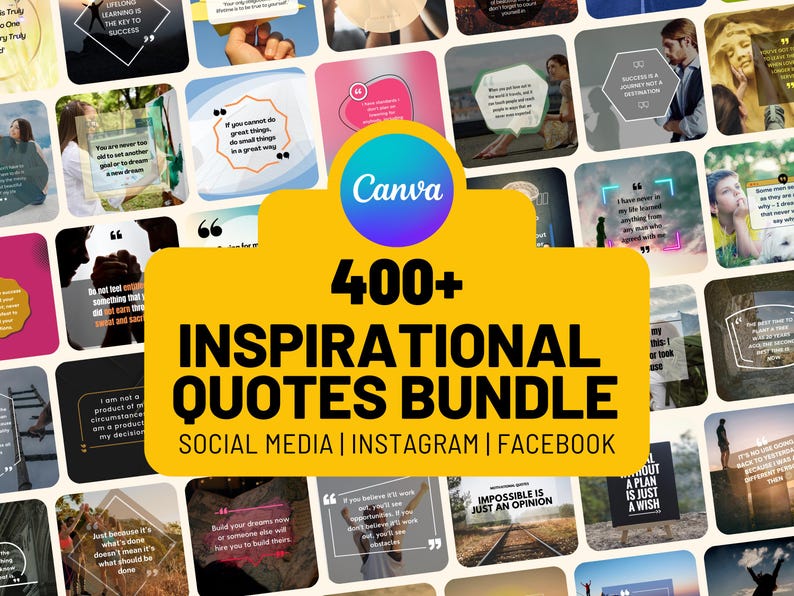 400 Inspirations Quotes Social Media Templates | Instagram Posts ...