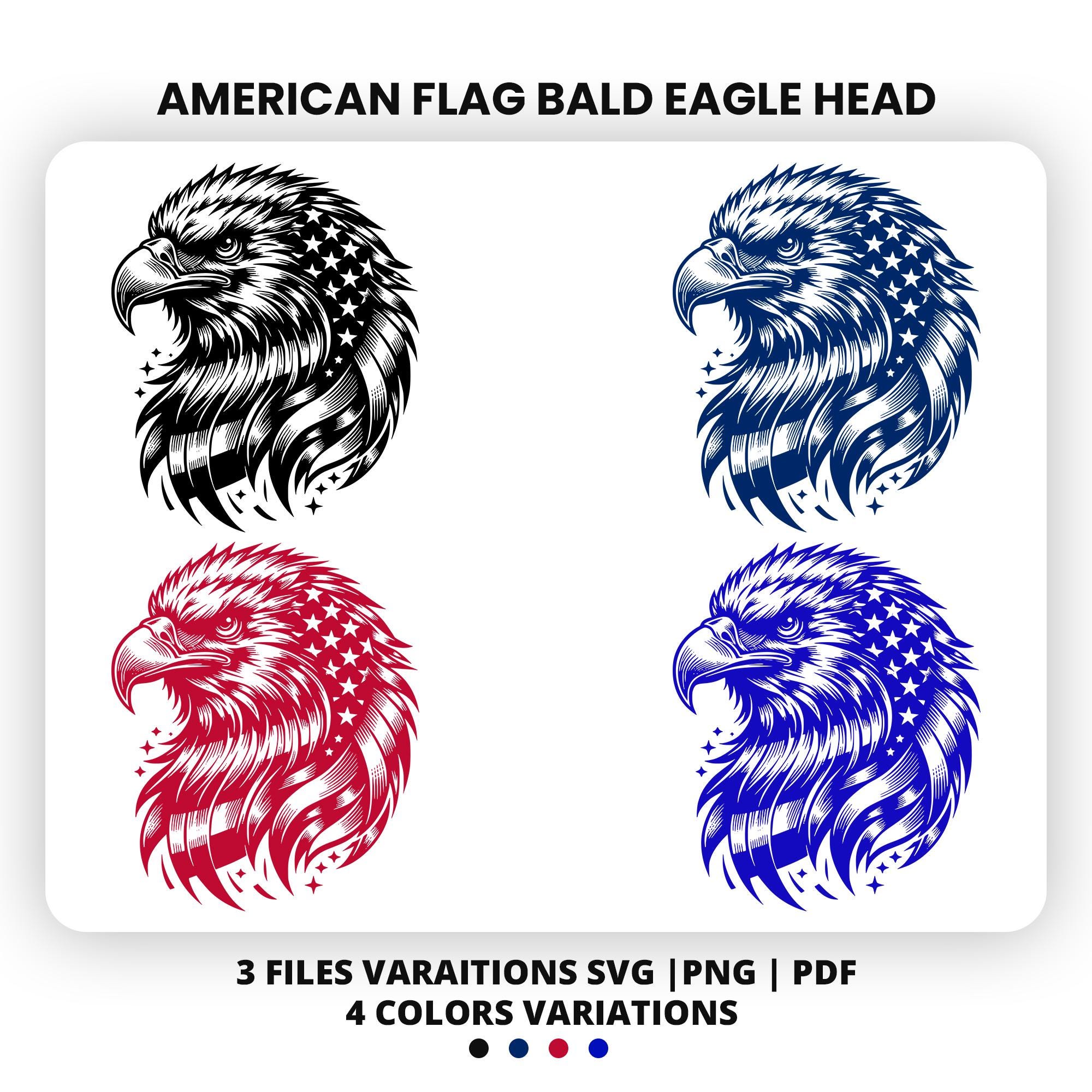 4th of July Eagle SVG: Patriotic American Flag Design (digital Download ...