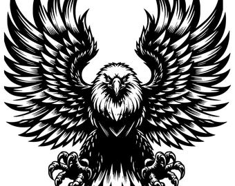 Bald Eagle SVG: Flying Eagle Vector Clipart (digital Download) - Etsy