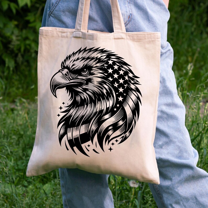 4th of July Eagle SVG: Patriotic American Flag Design (digital Download ...
