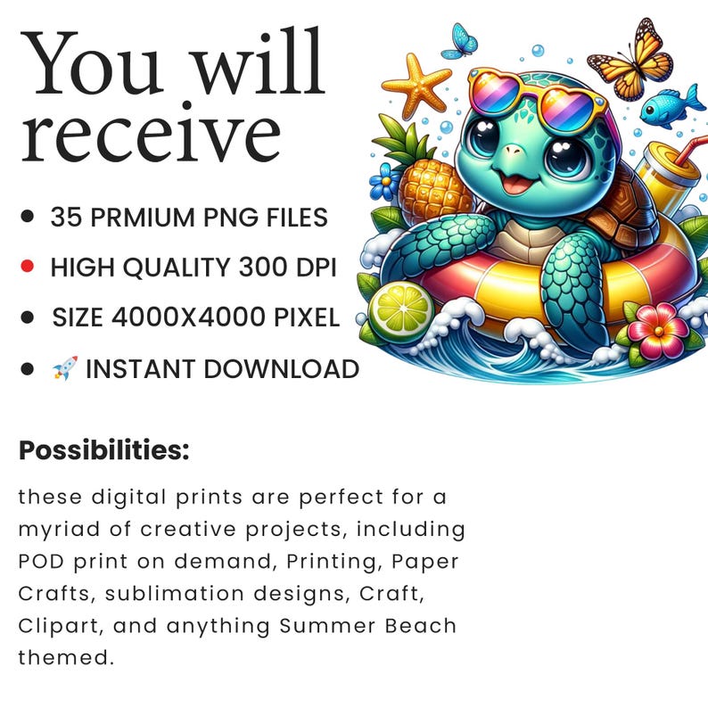 Summer Clipart PNG Bundle, Pool Party PNG, Beach Party Clipart, Summer ...