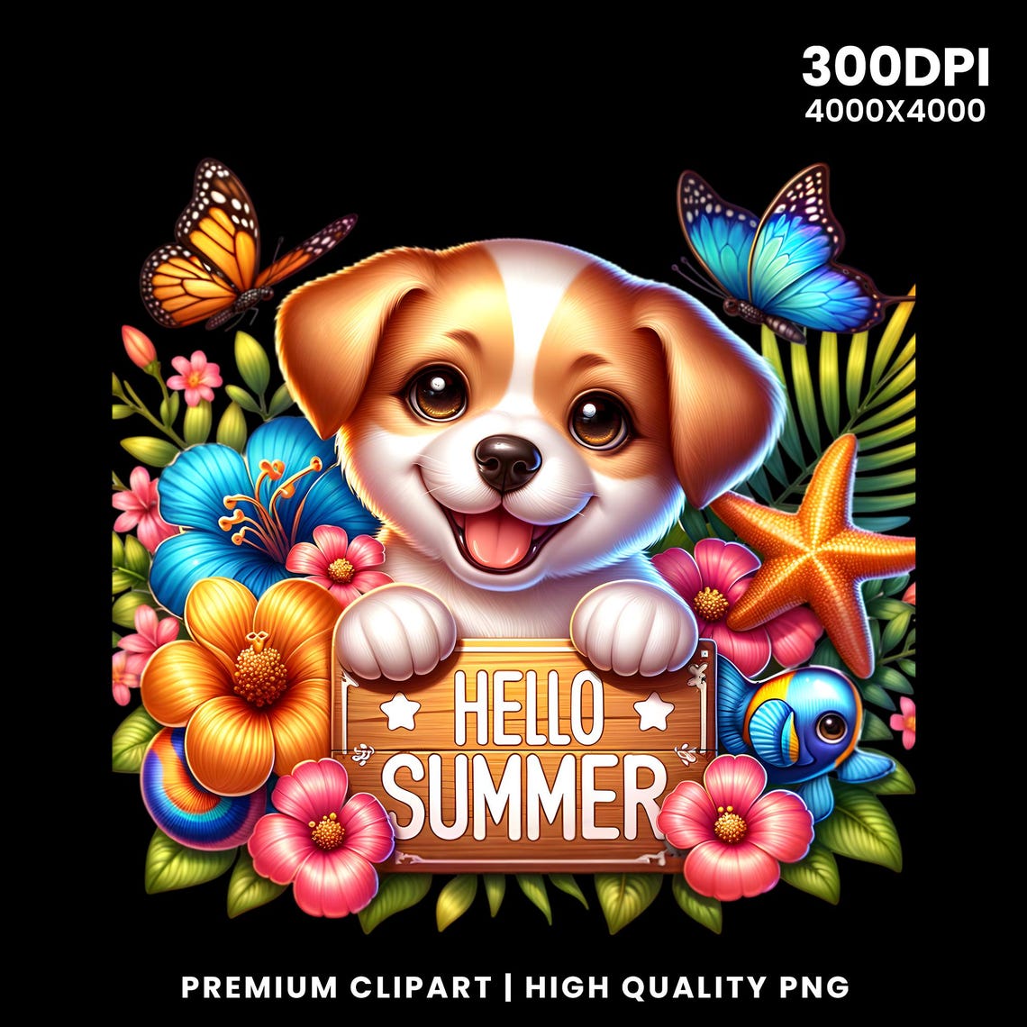 Summer Clipart Bundle, Summer Animals Clipart, Summer Png Bundle ...