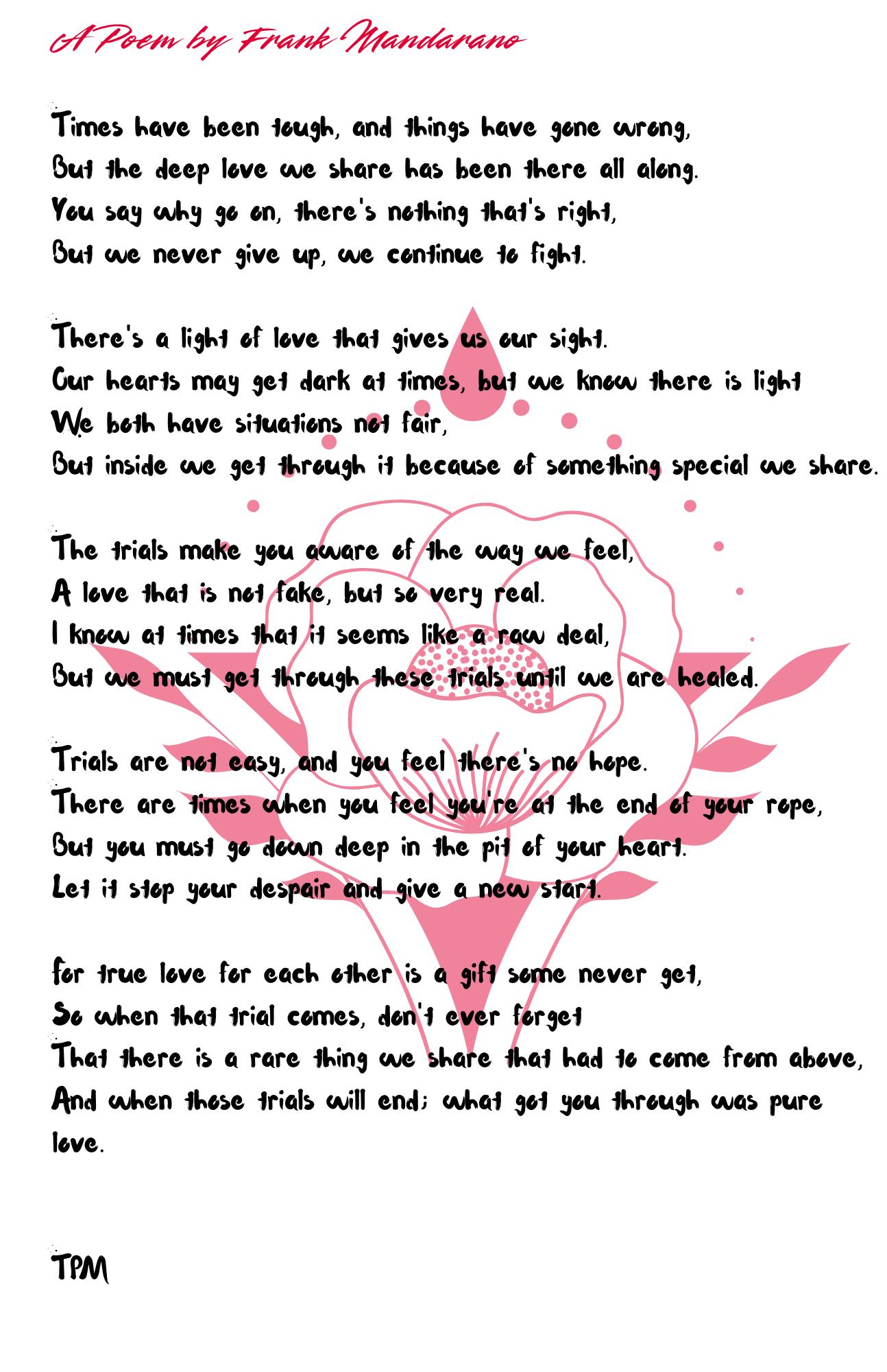 A Poem by Frank Mandarano - Etsy