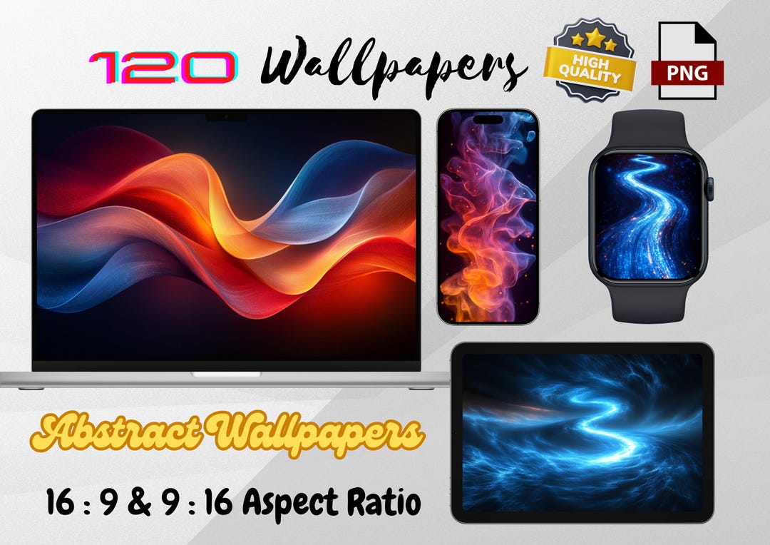 120 Abstract Wallpapers – Digital Download (new Item!) - Etsy