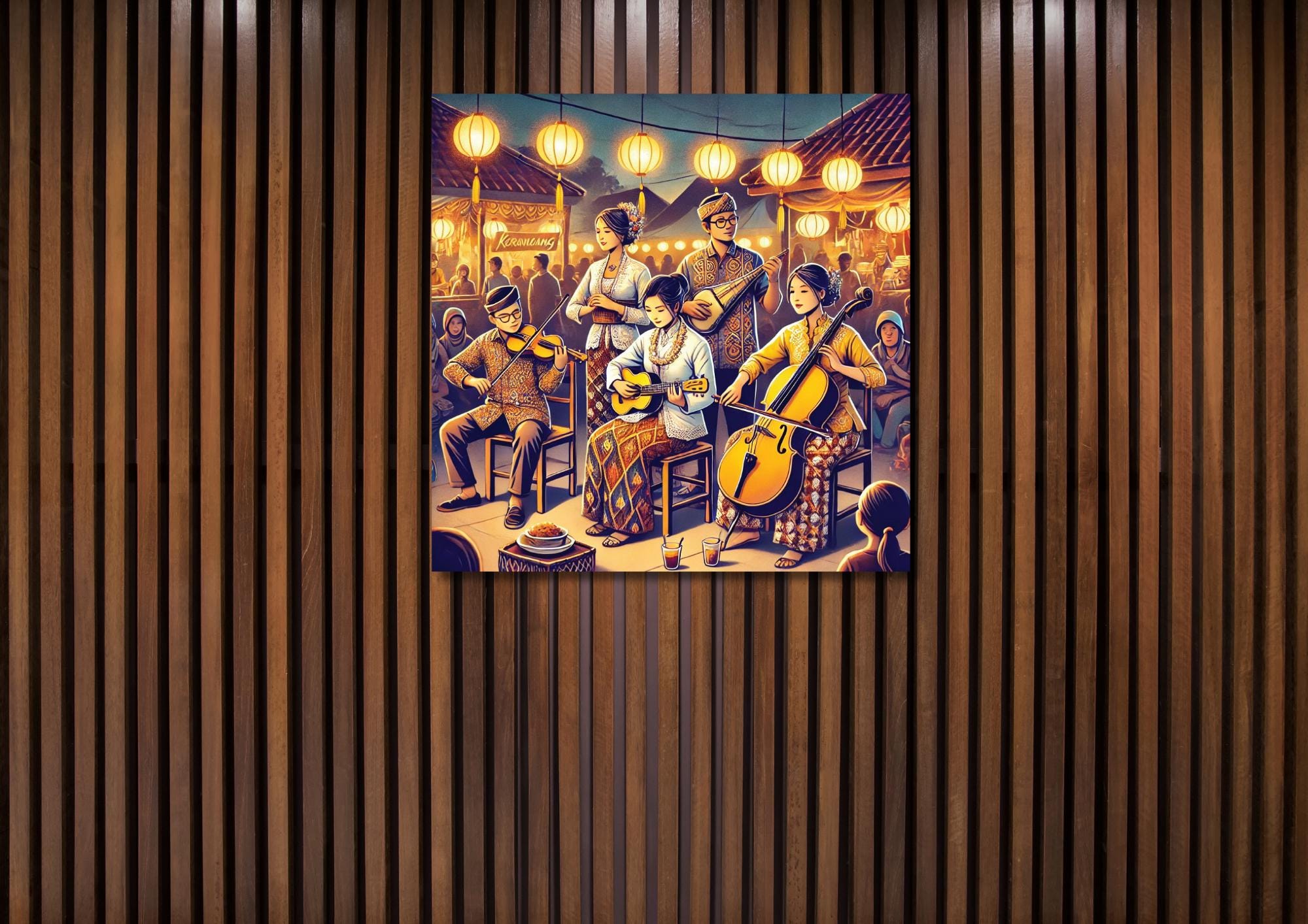 Traditional Keroncong Music Vector Design - Etsy