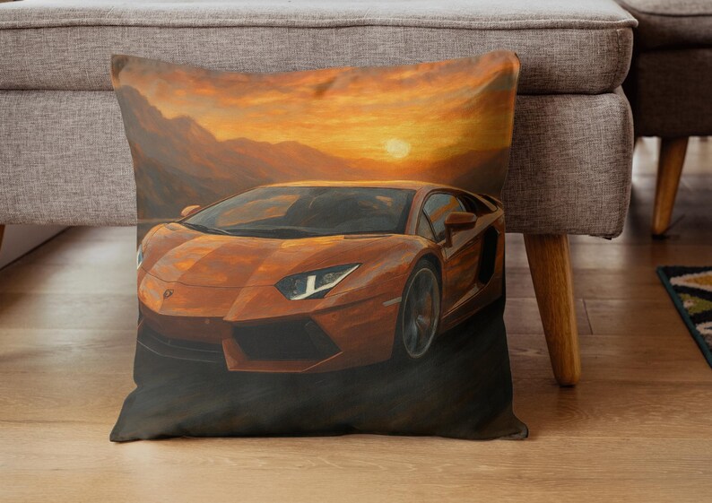 Hyper-realistic Lamborghini Aventador Oil Painting - Vector Design (two ...