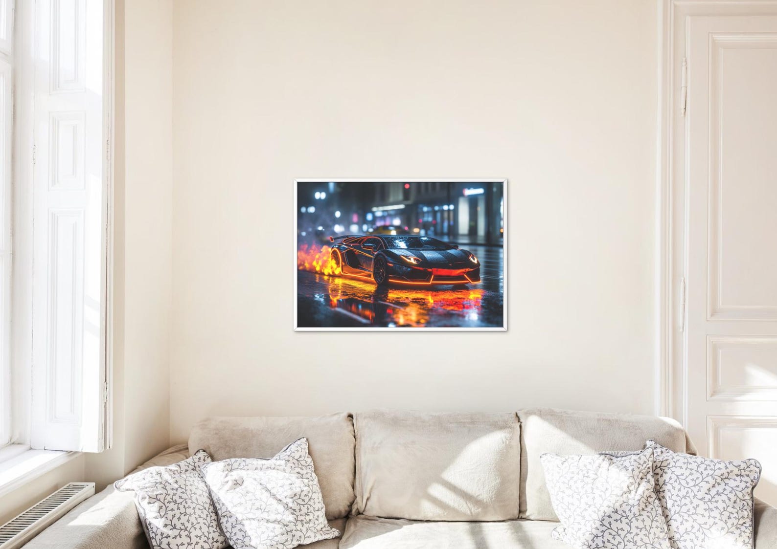 Lamborghini Aventador Neon Vector Design - Etsy