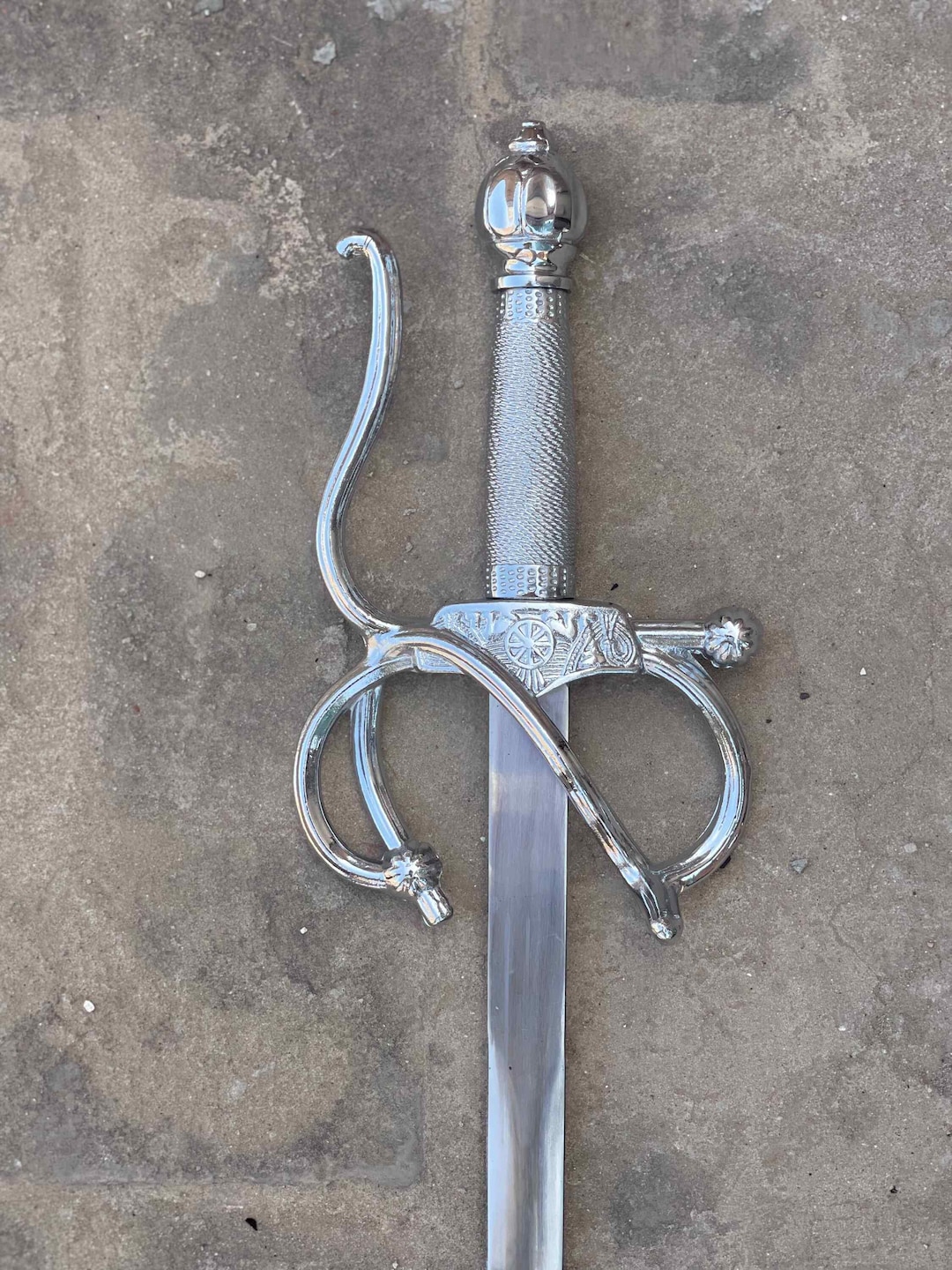 El Cid Stainless Steel Rapier Sword With Leather Scabbard – Medieval ...