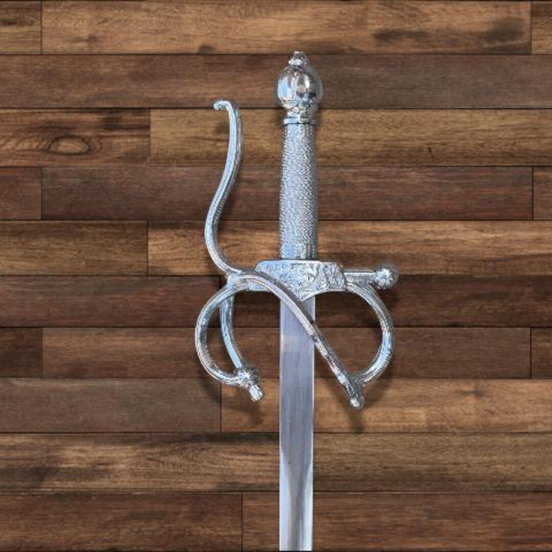 El Cid Stainless Steel Rapier Sword With Leather Scabbard – Medieval ...