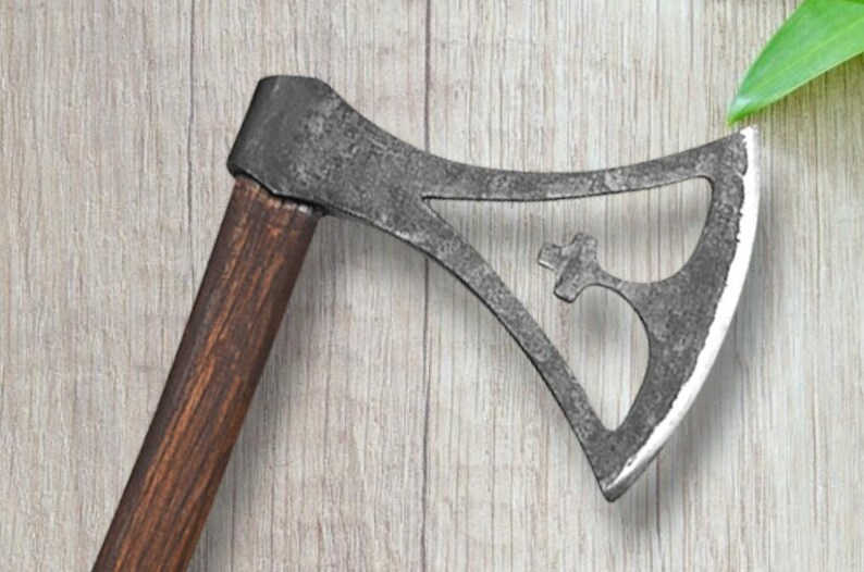 The Cross Head Viking Axe–handmade Medieval Stage Combat Axe–historical ...