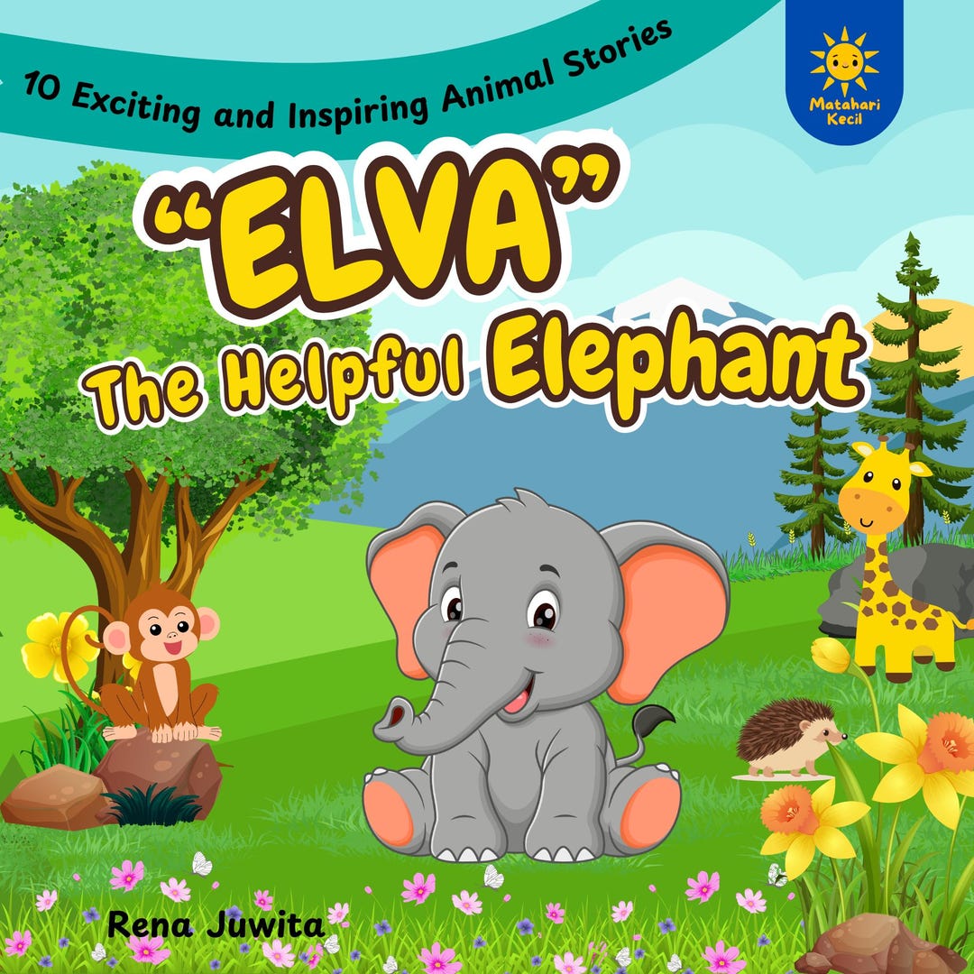 Elva the Helpful Elephant – Kindness Story for Kids | Animal Ebook for ...