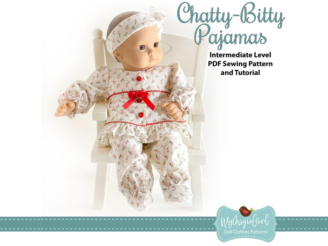 Baby Doll Pajamas Pattern Cozy and Cute Retro Chatty Bitty Pajamas for ...