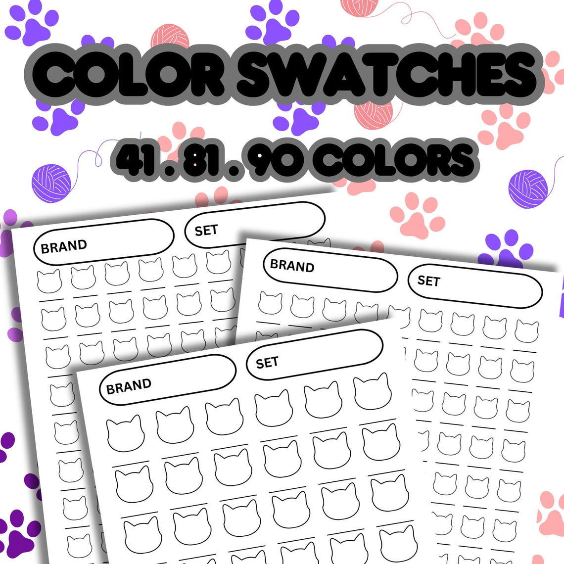 Coloring Practice Worksheets Printable, Blank Color Swatch Chart Combo ...